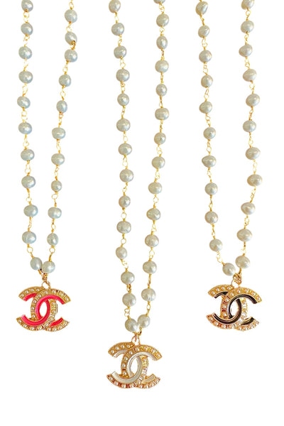 CC Cutout Pearl Necklace – Cimber Designs