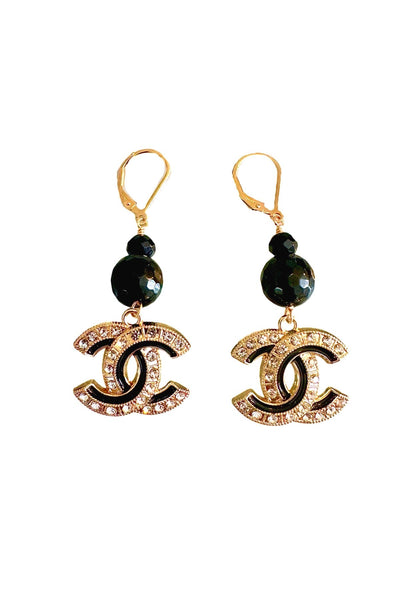 CC Cutout CZ Onyx Dangle Earrings – Cimber Designs